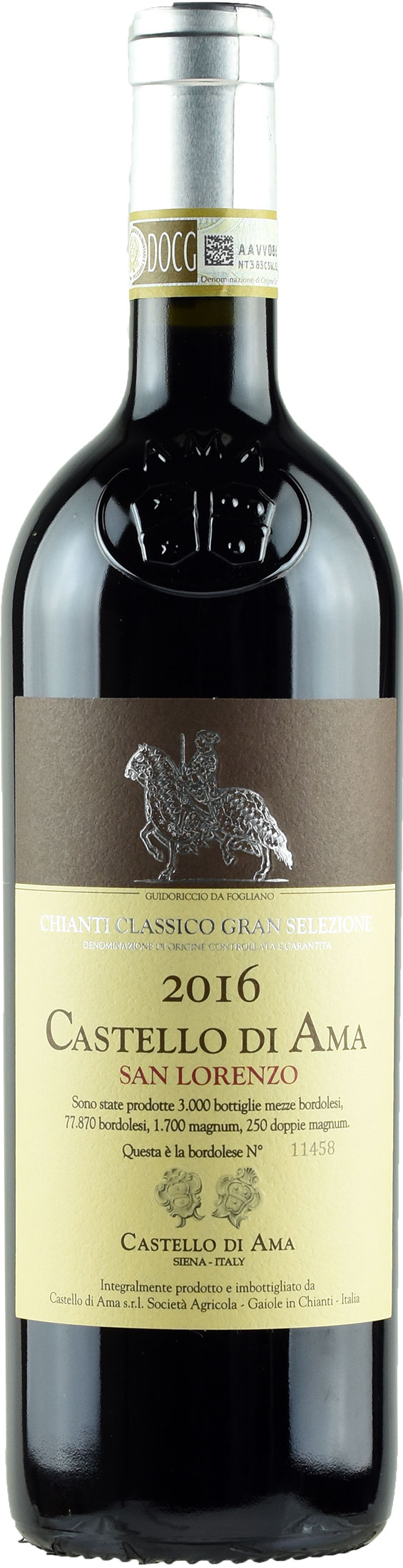 Castello di Ama Chianti Classico Gran Selezione San Lorenzo 2016 ...