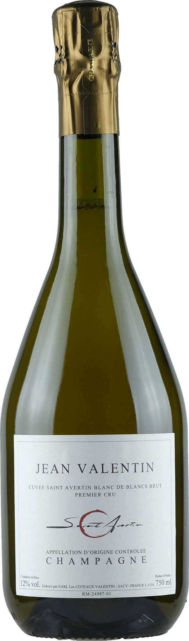 Jean valentin champagne 1er cru bdb saint avertin brut - xtrawine CN